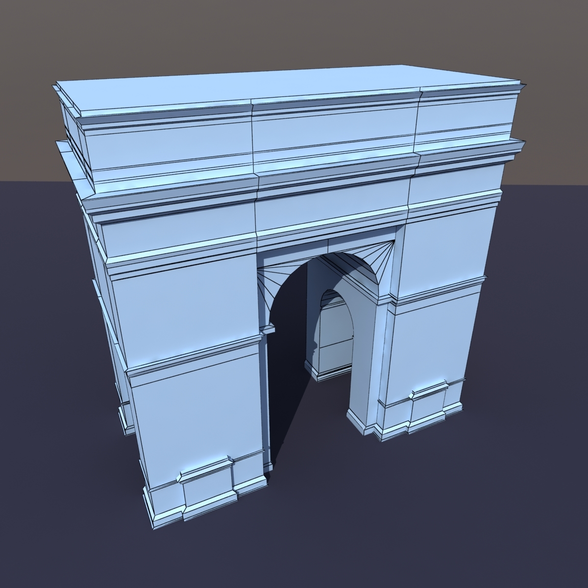 arc triomphe 3d model