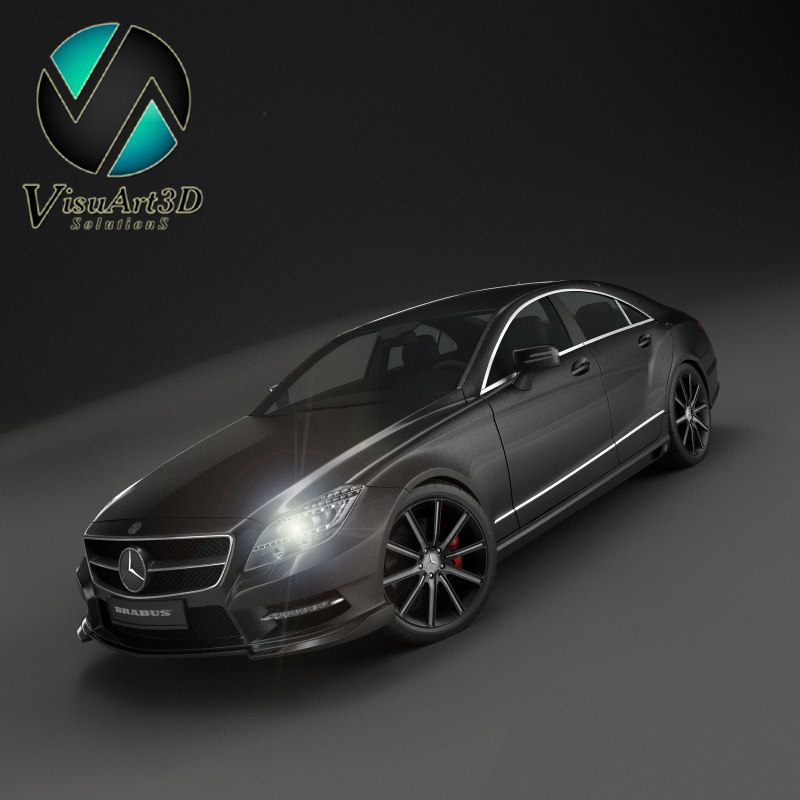 mercedes benz cls brabus 3d model