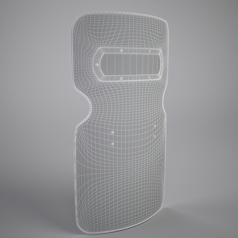 police shield 3d max