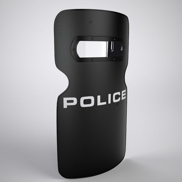 police shield 3d max