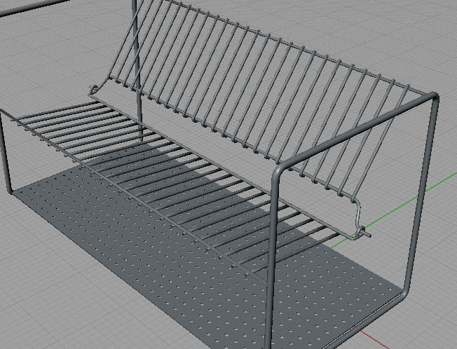 3d kitchen dishes rack model