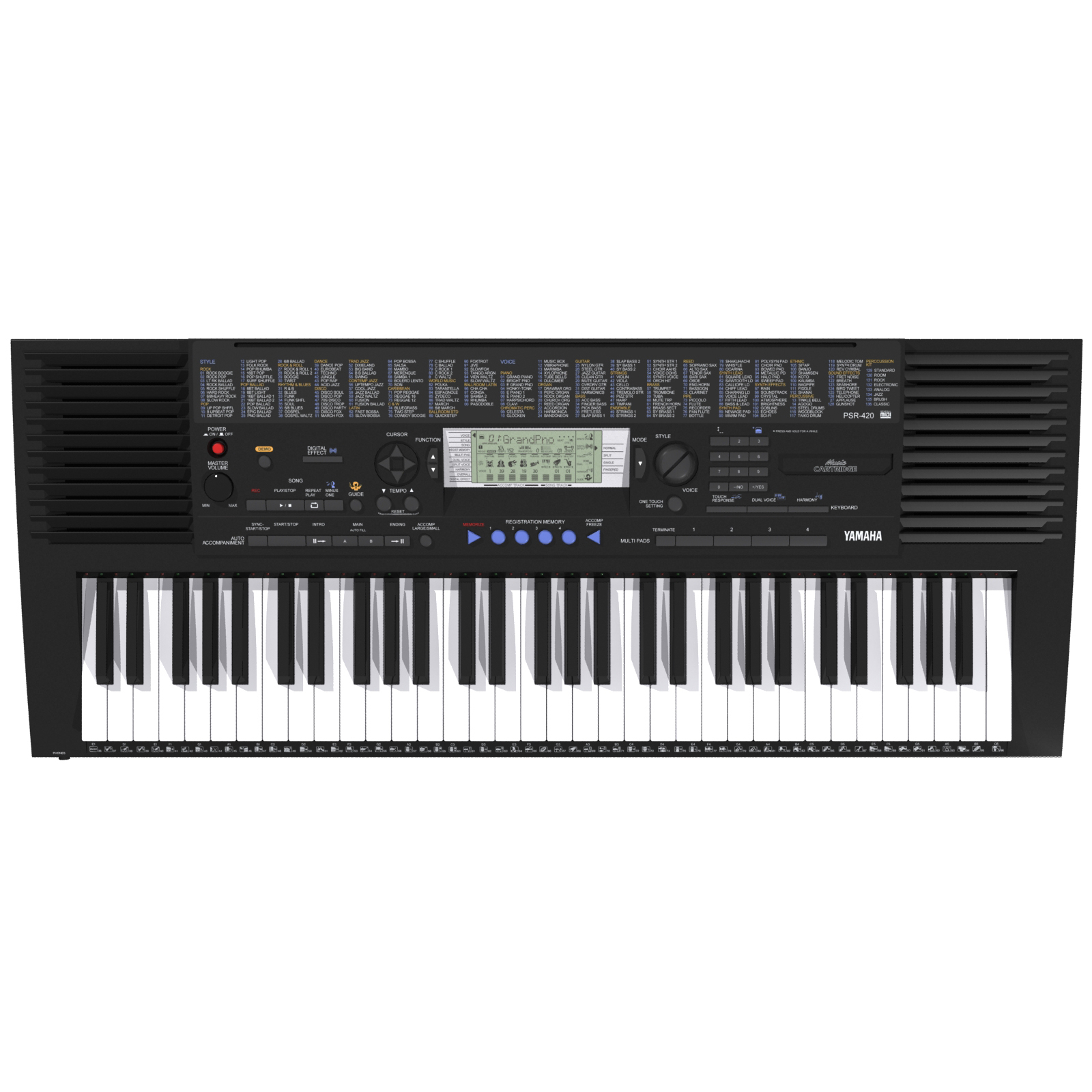 keyboard yamaha psr 3d model