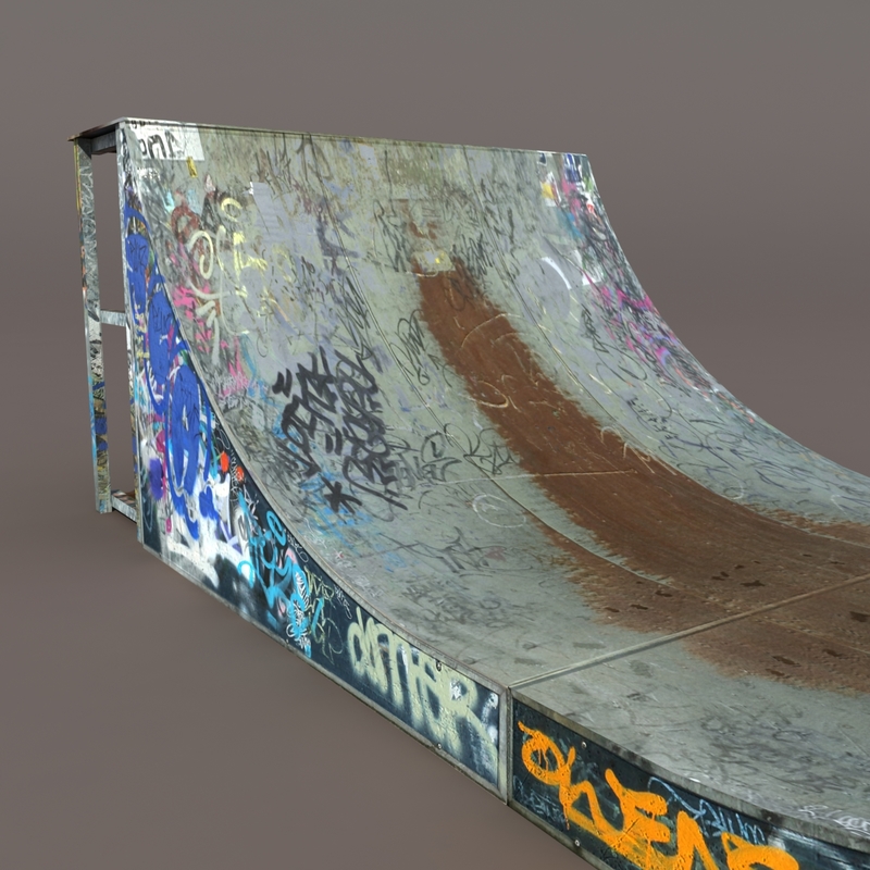 3d skate pipe