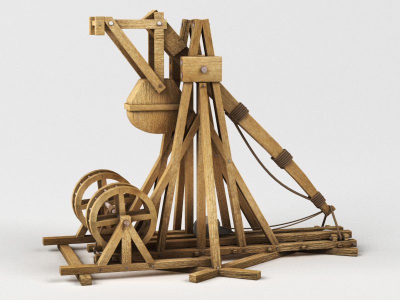 3d old trebuchet model