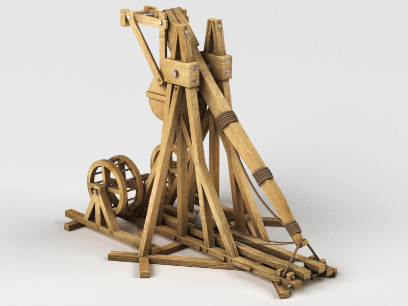 3d old trebuchet model