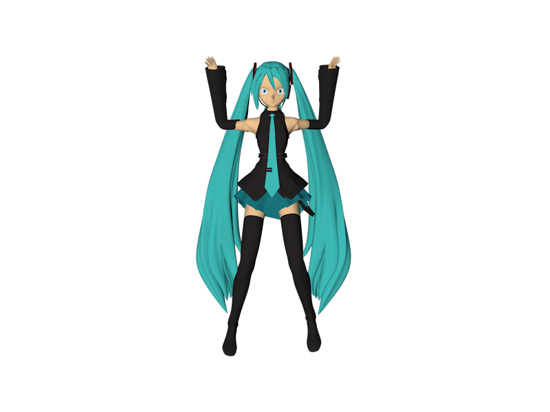 free hatsune miku 3d model