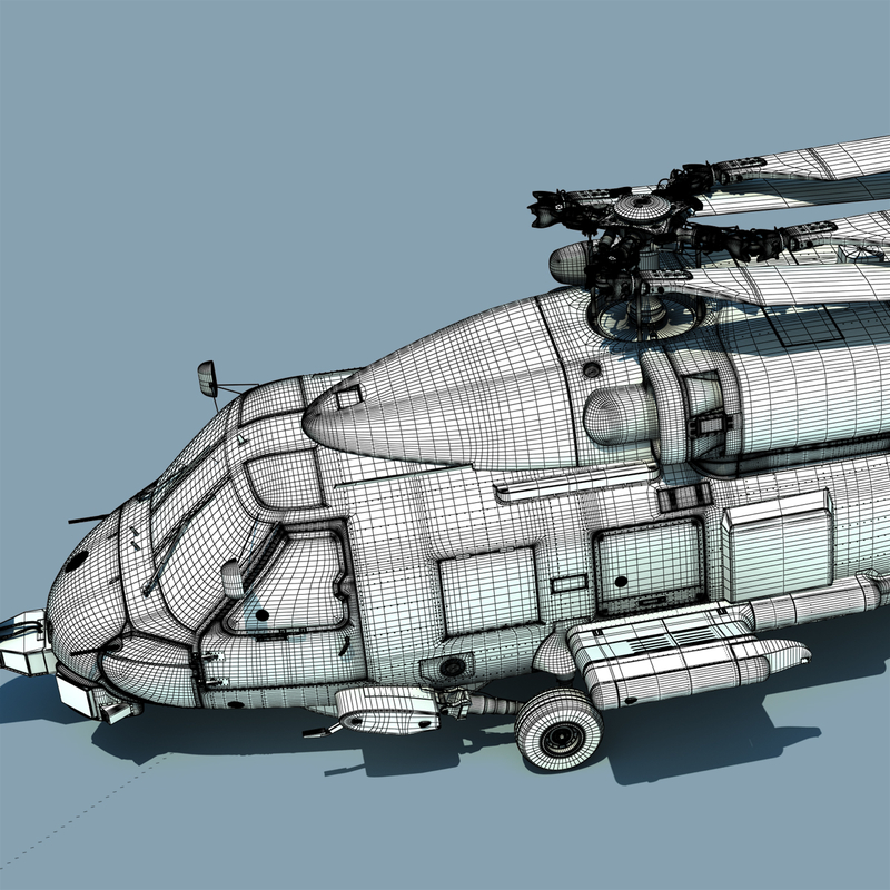 sh-60b sikorsky 3d max