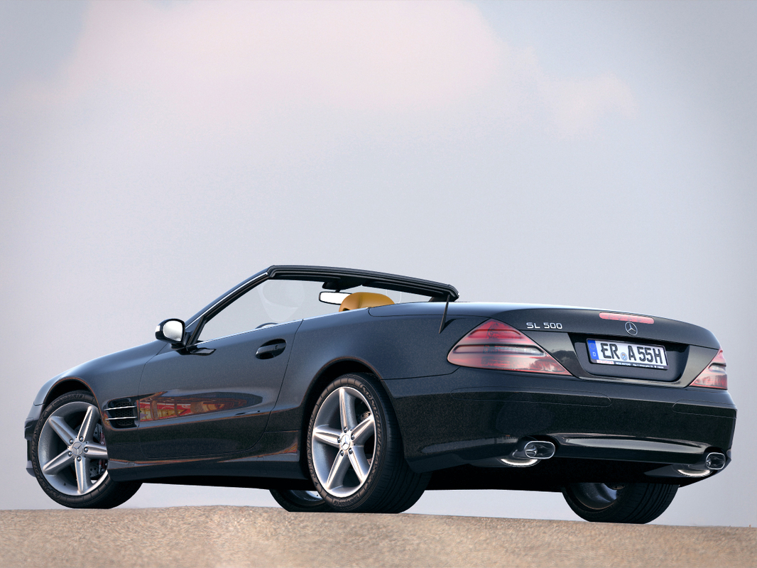 3d mercedes benz sl350 r230