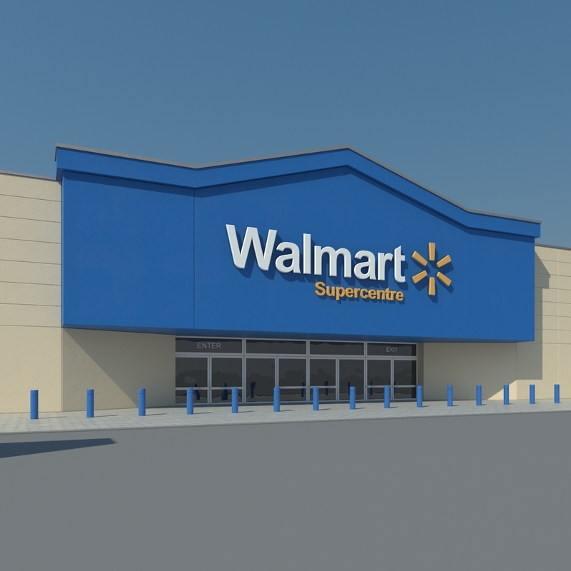 3d model walmart centere