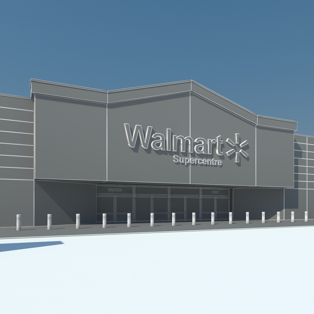 3d model walmart centere