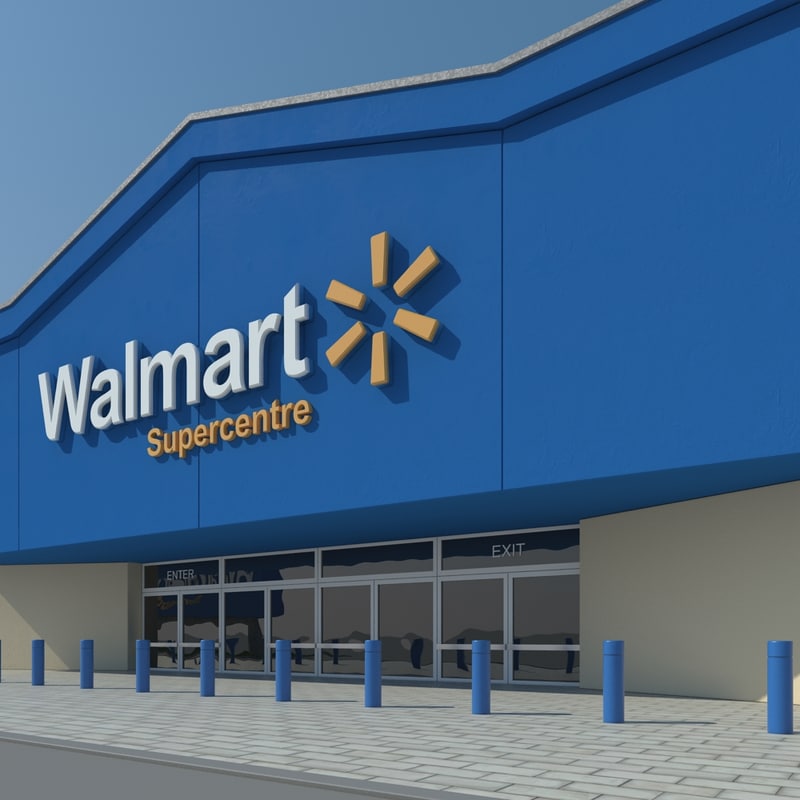 Walmart Store Layout 3d