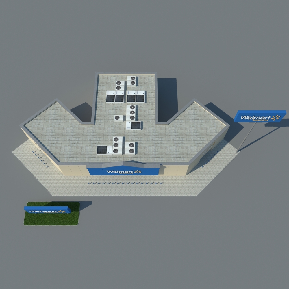 3d model walmart centere