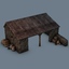 3d model farm stable props