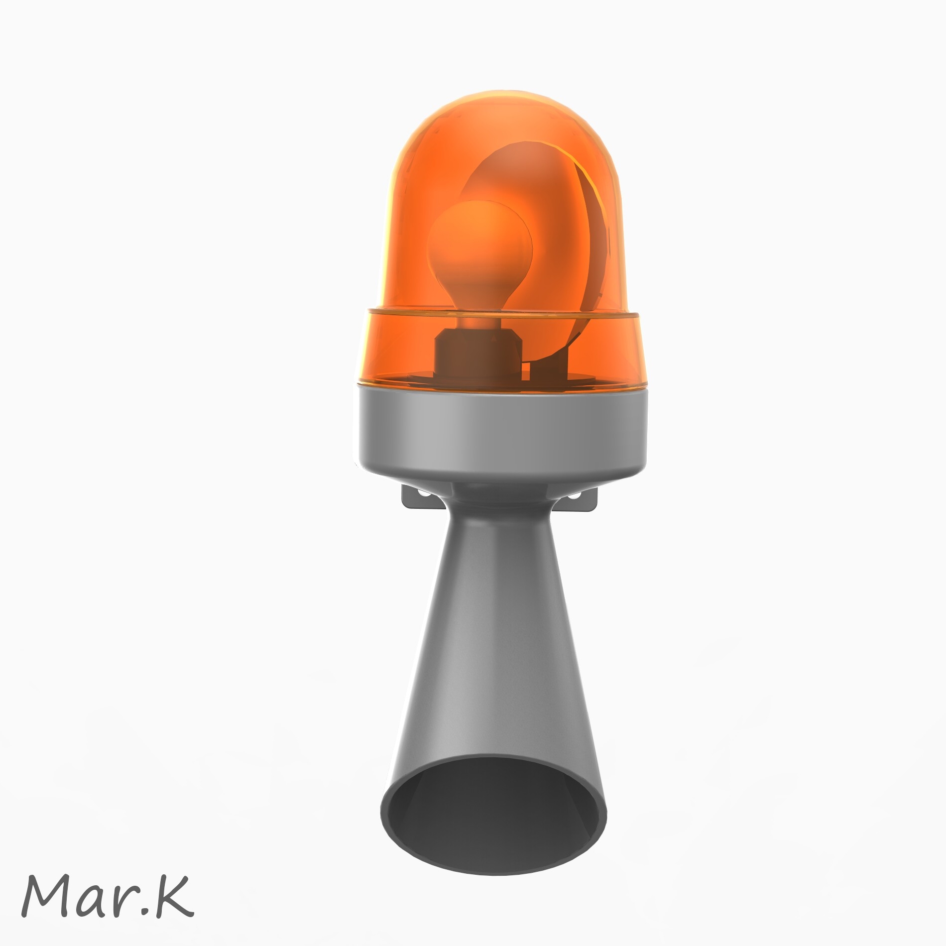 siren strobe light 3d model