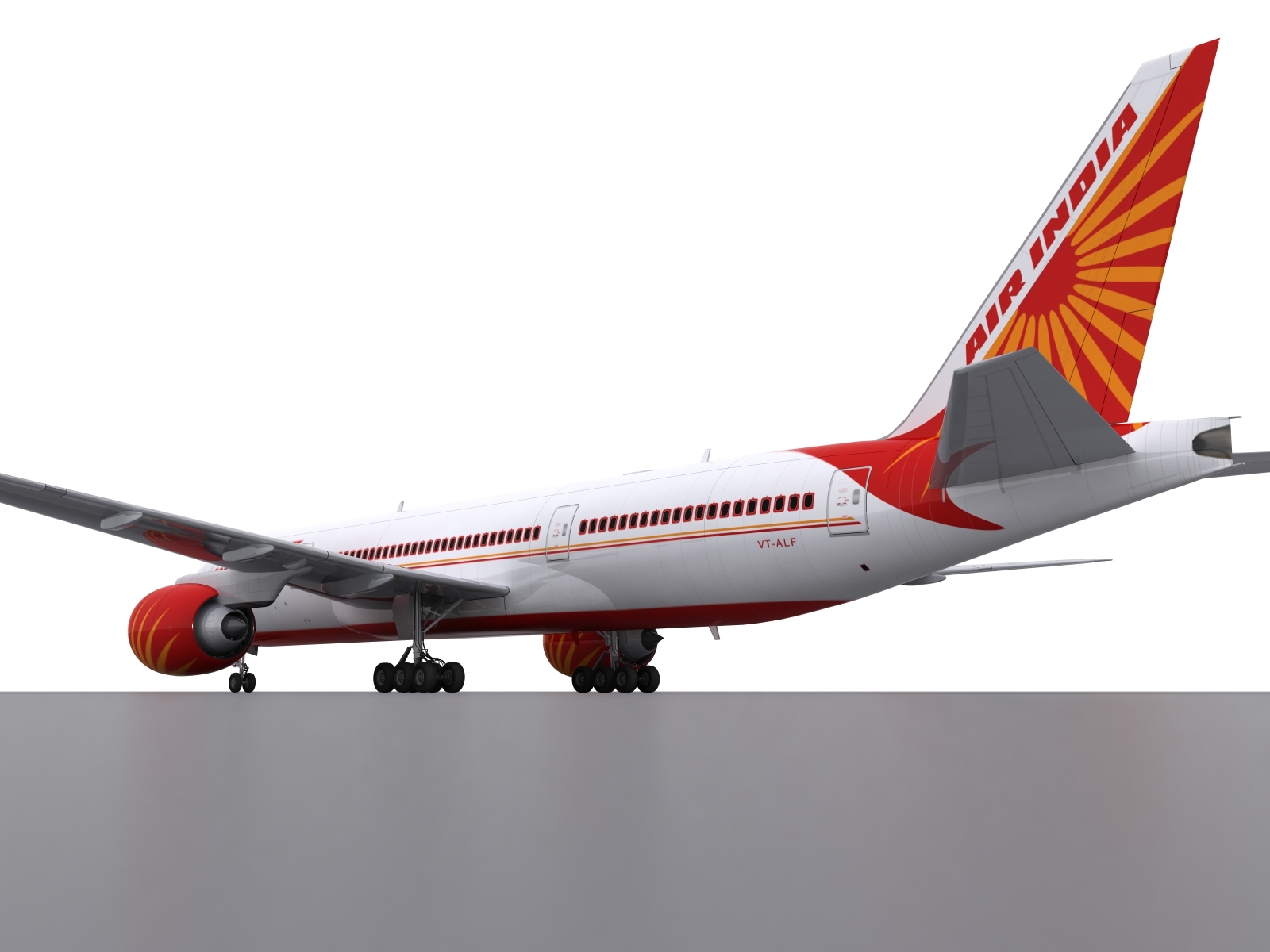 3d model of aircraft air india
