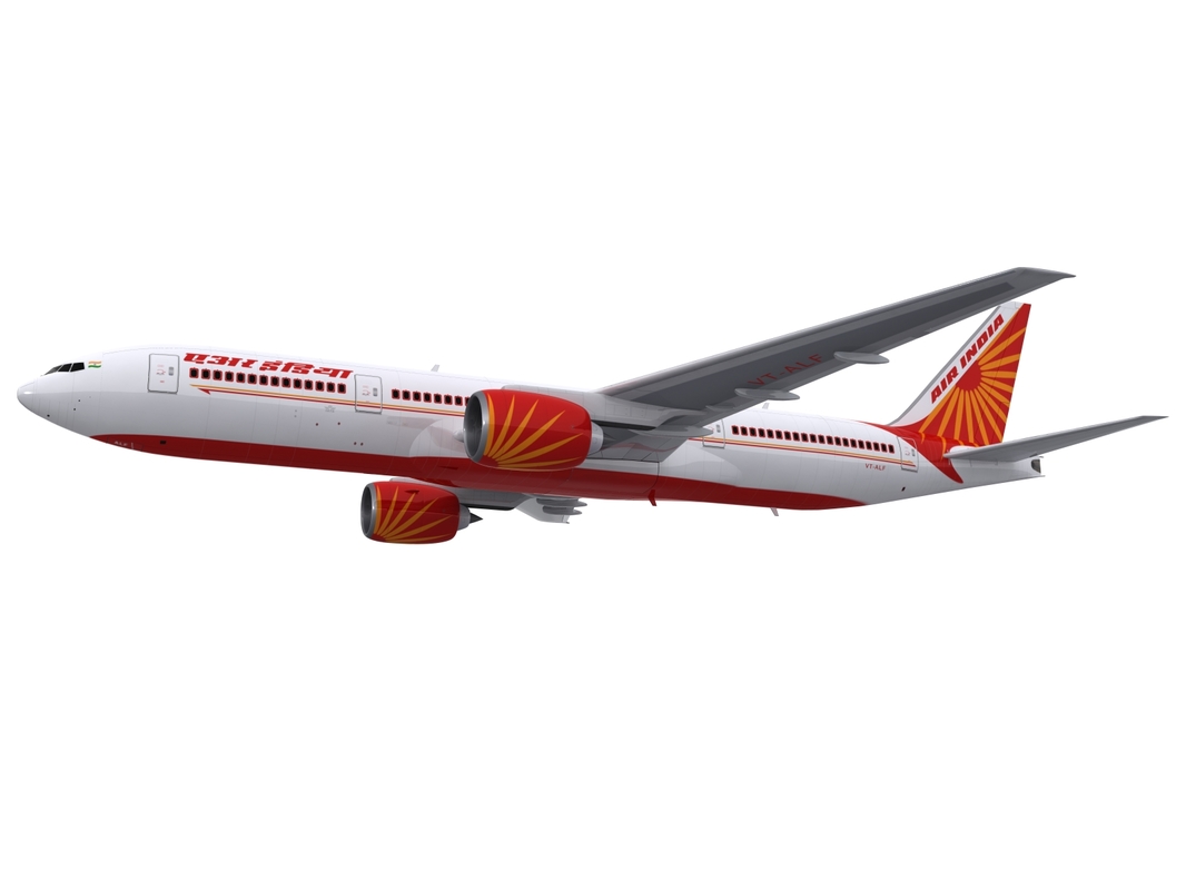 3d model of aircraft air india