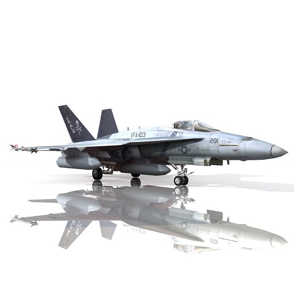 f18 hornet 3d model