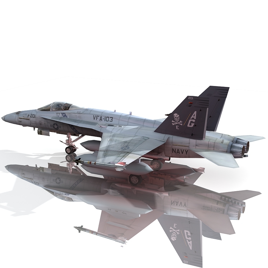 f18 hornet 3d model