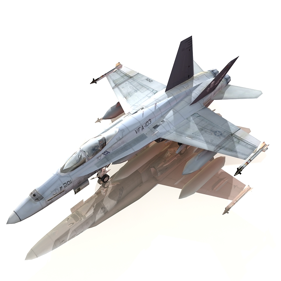 f18 hornet 3d model