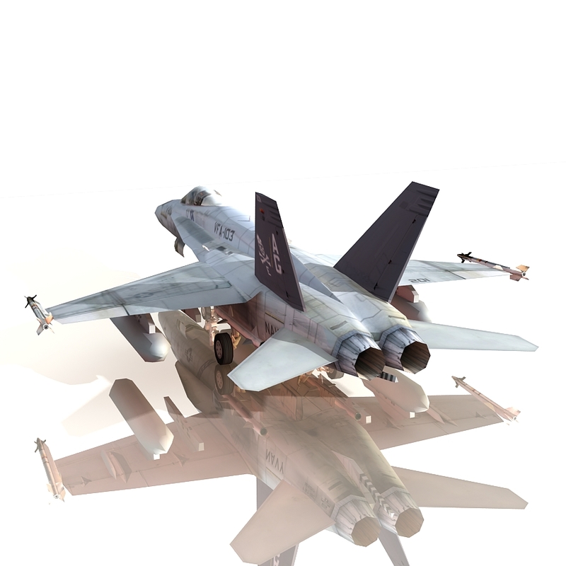 f18 hornet 3d model