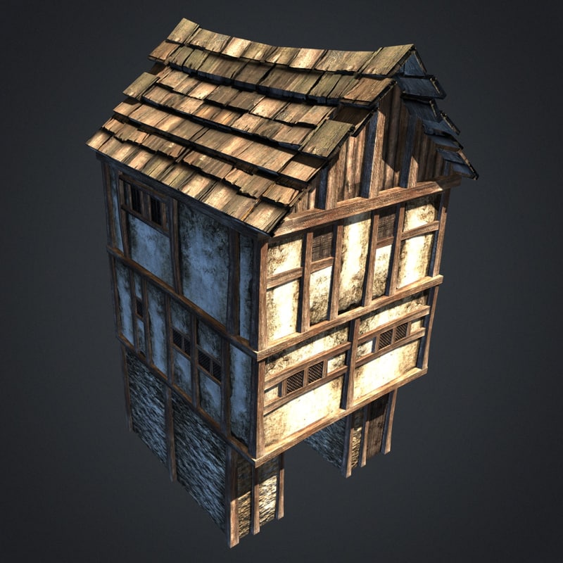 3d medieval house