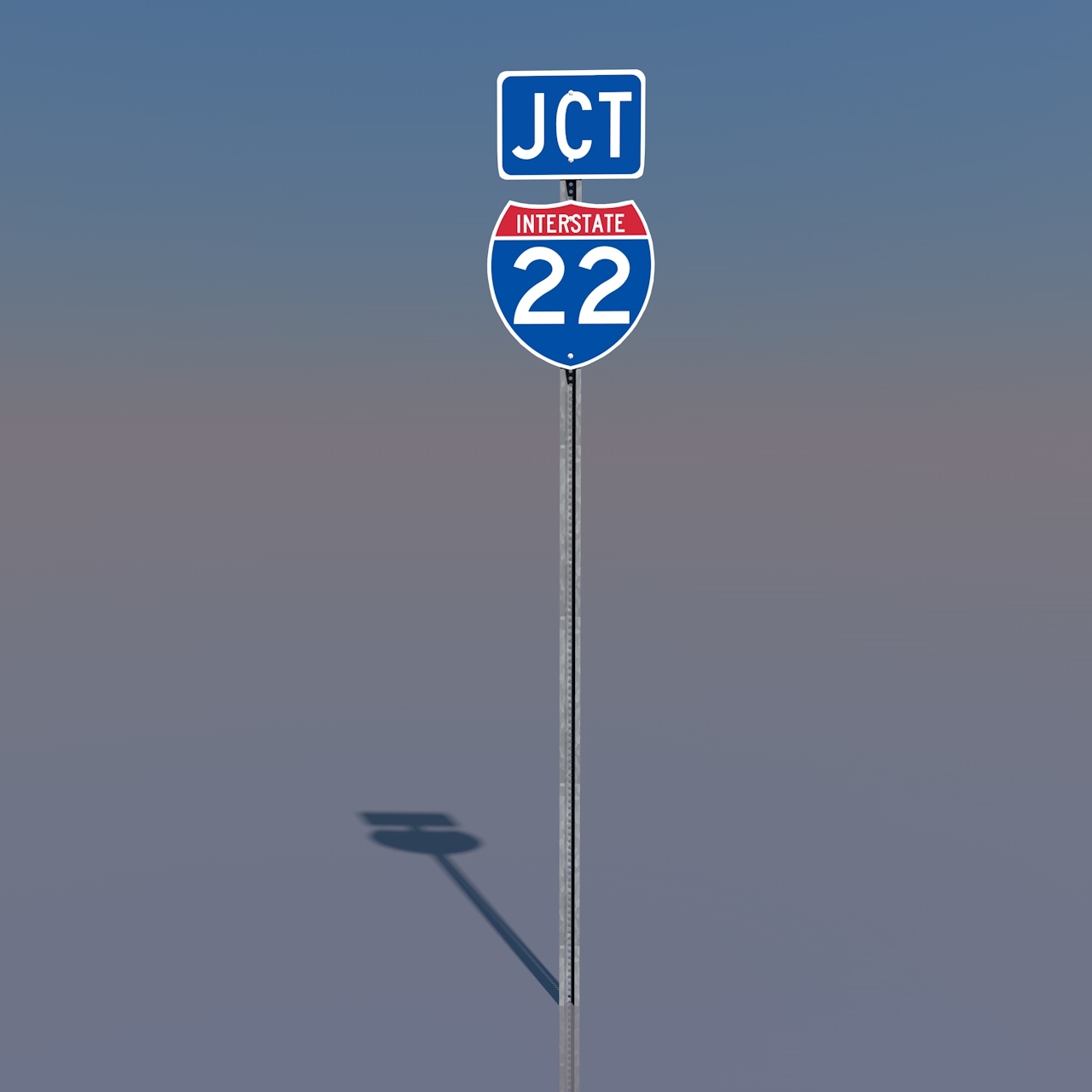 interstate 22 signs alabama 3d c4d