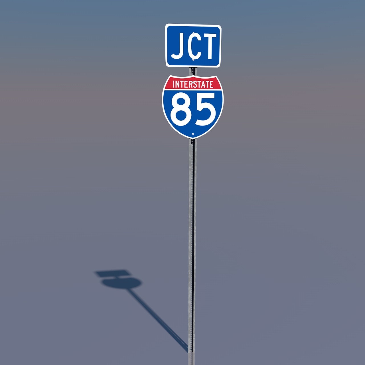 interstate 85 signs 3d c4d