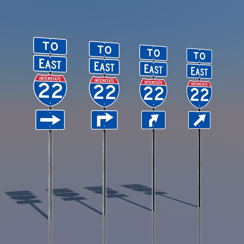 interstate 22 signs alabama 3d c4d