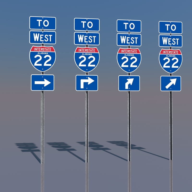interstate 22 signs alabama 3d c4d