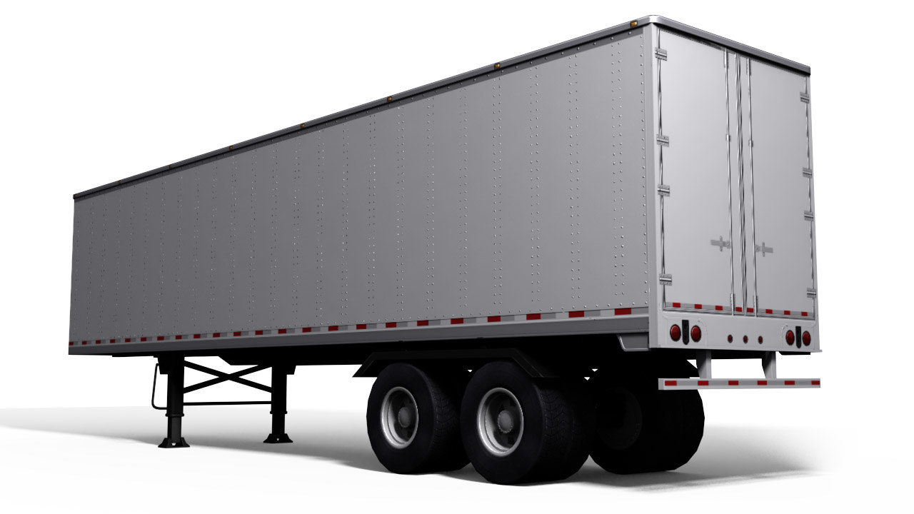 3d semi trailer model
