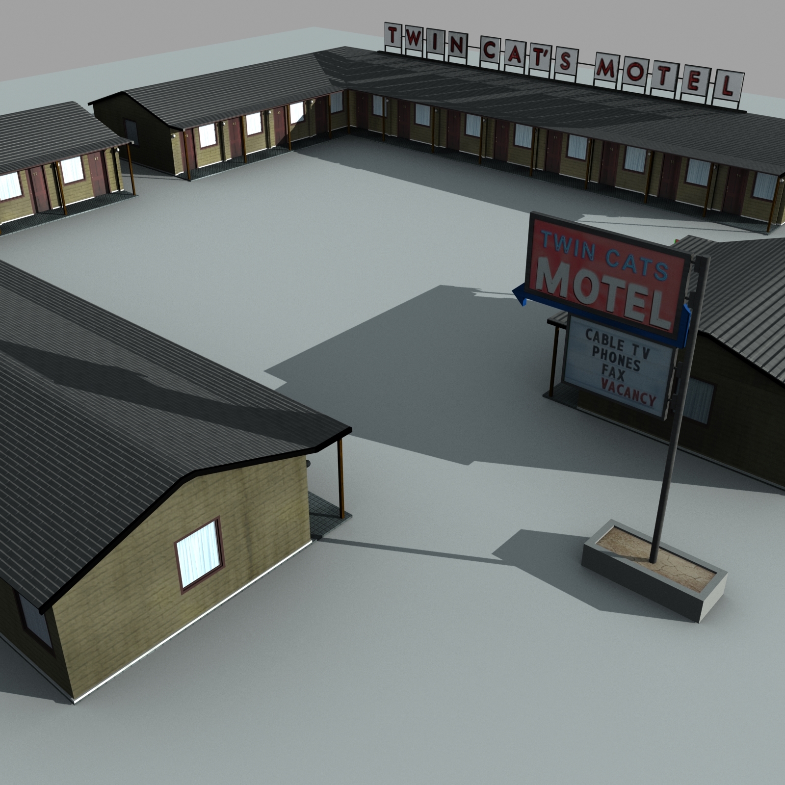 3d model motel