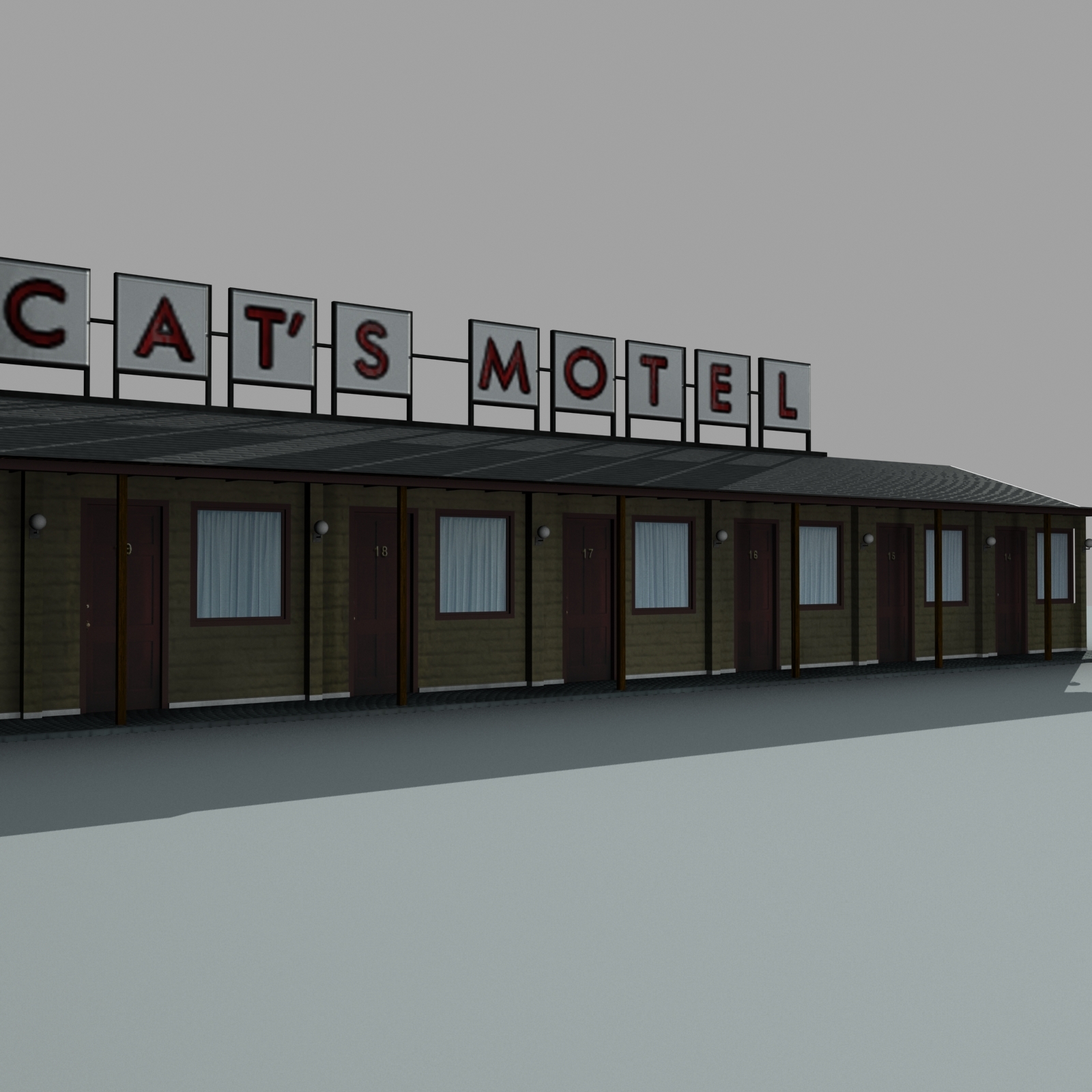 3d model motel