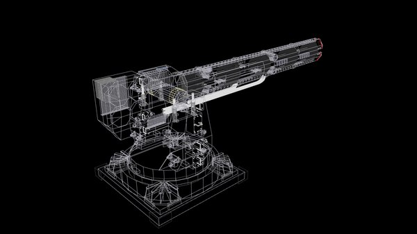 particle gun turret 3d model