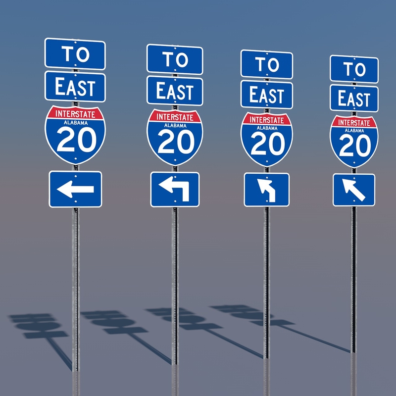 3d model interstate 20 signs alabama
