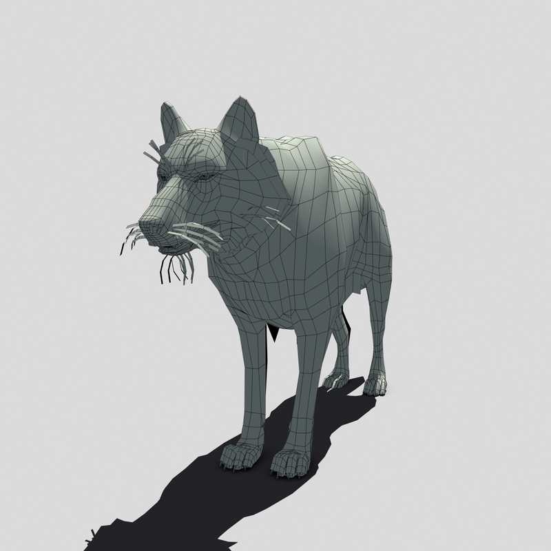 timber wolf 3d model