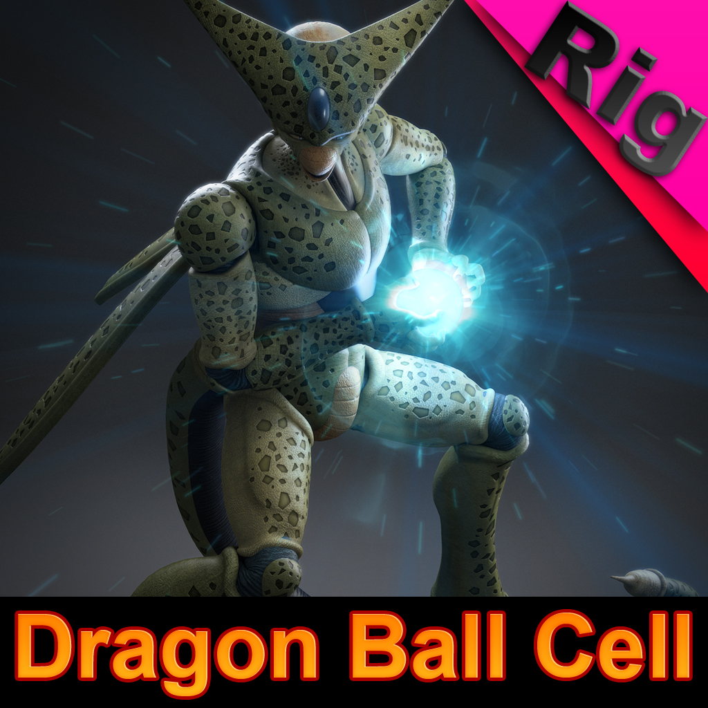 dragon ball cell rigged max