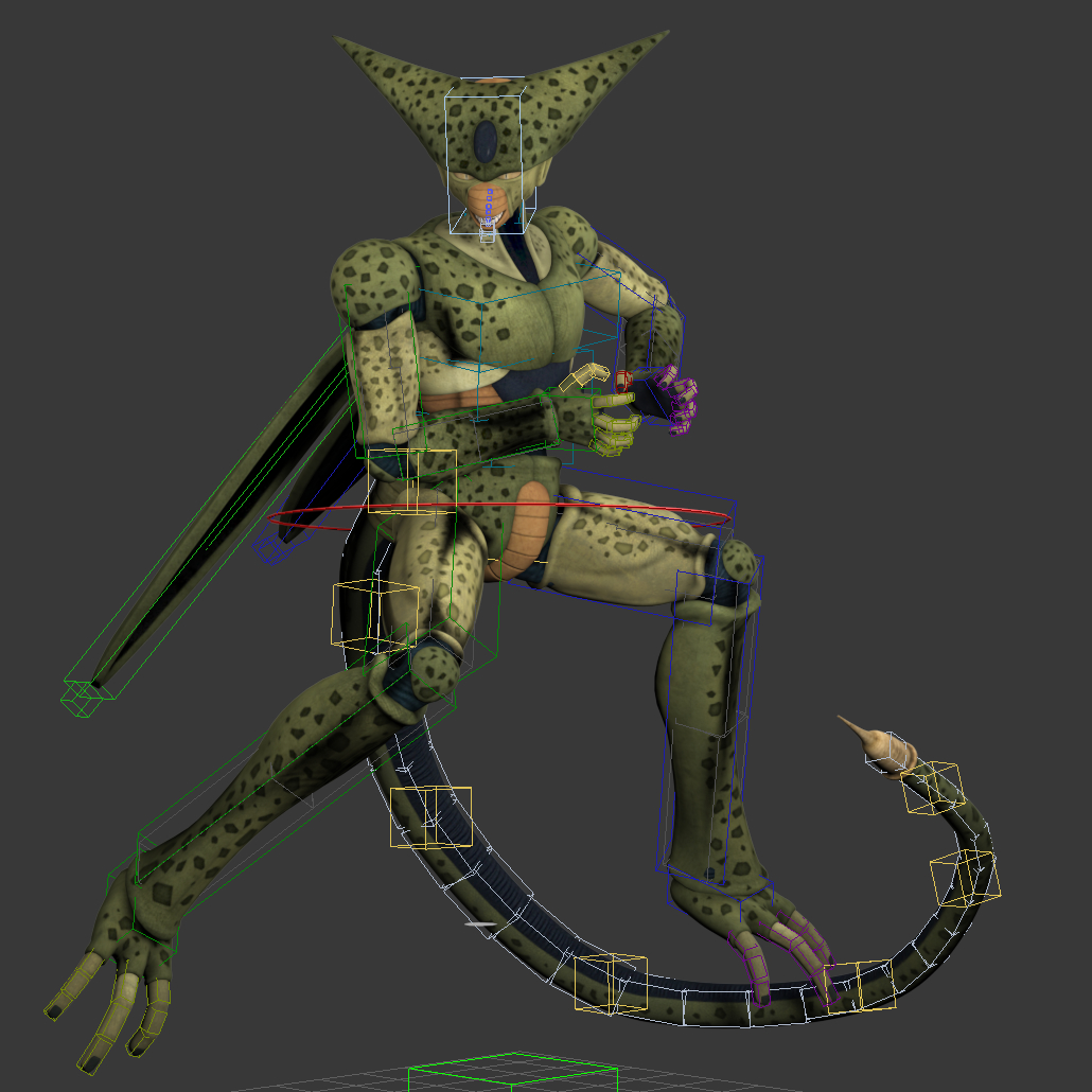 dragon ball cell rigged max