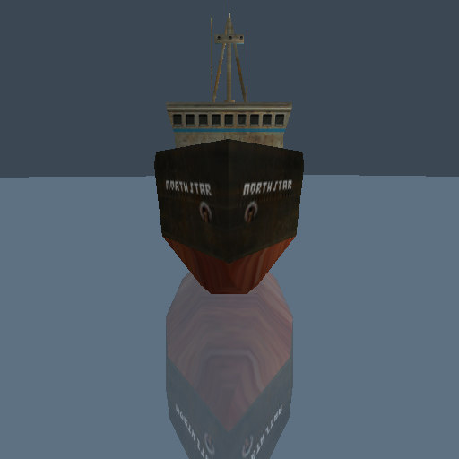 3d crab fishing boat