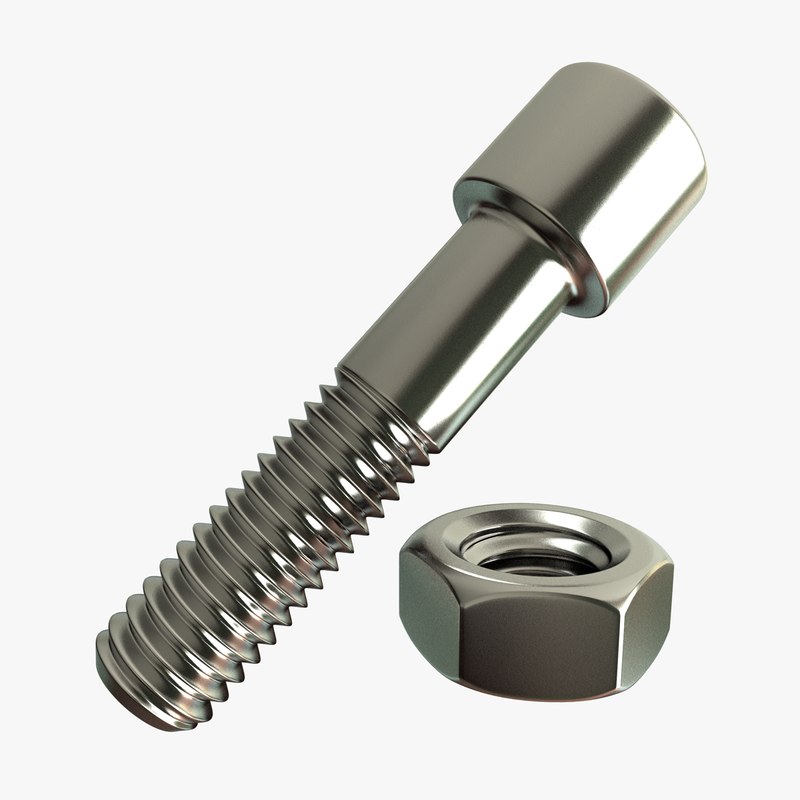 3d head bolt model