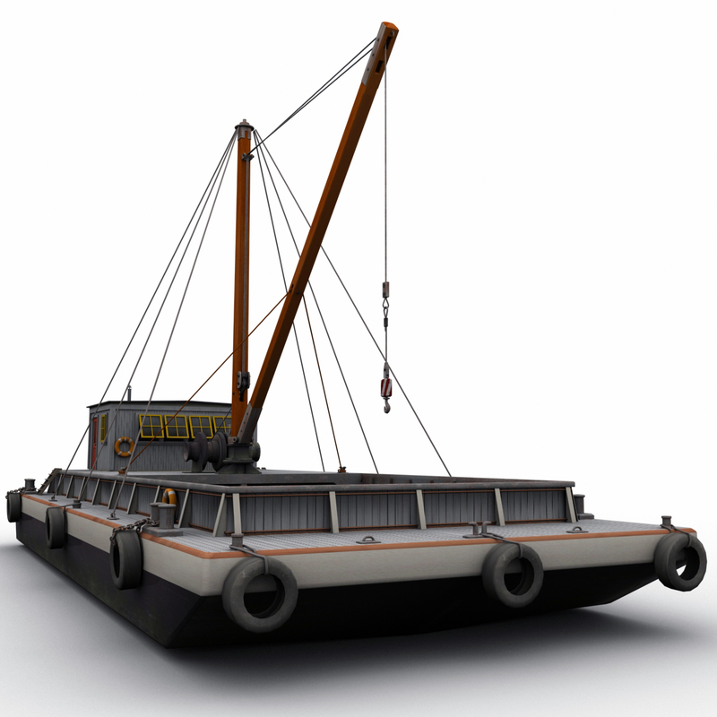 cargo barges floating tugboat max