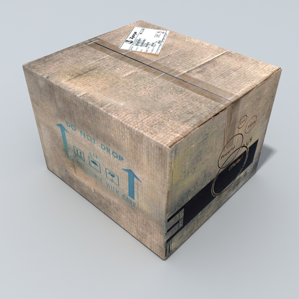 modelo 3d Caja de cartón sucia - TurboSquid 738622