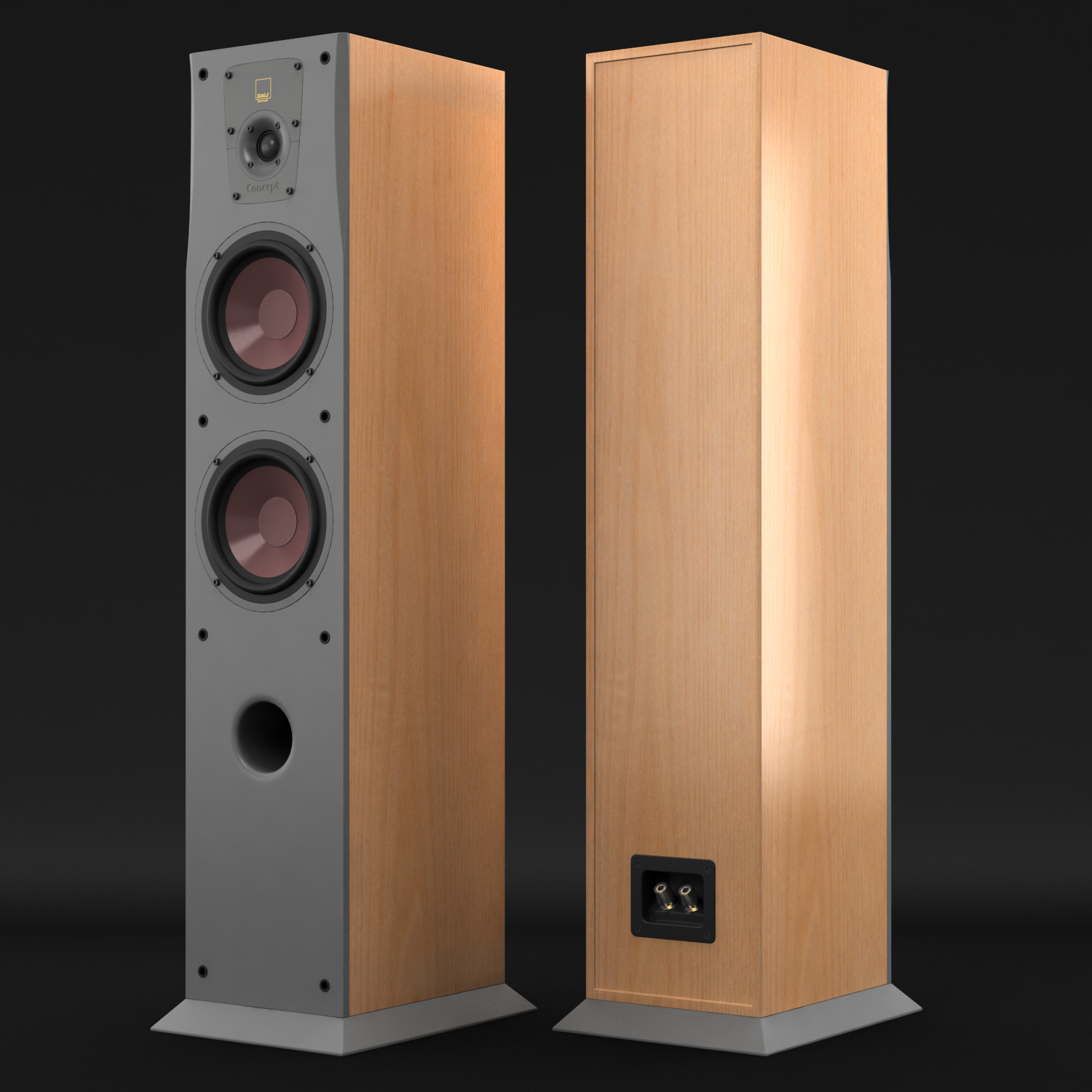 dali concept 6 speaker 3d model
