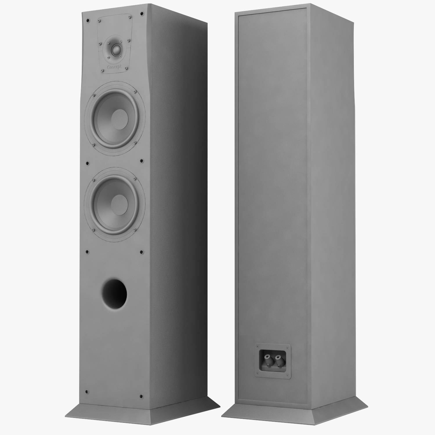 dali concept 6 speaker 3d model