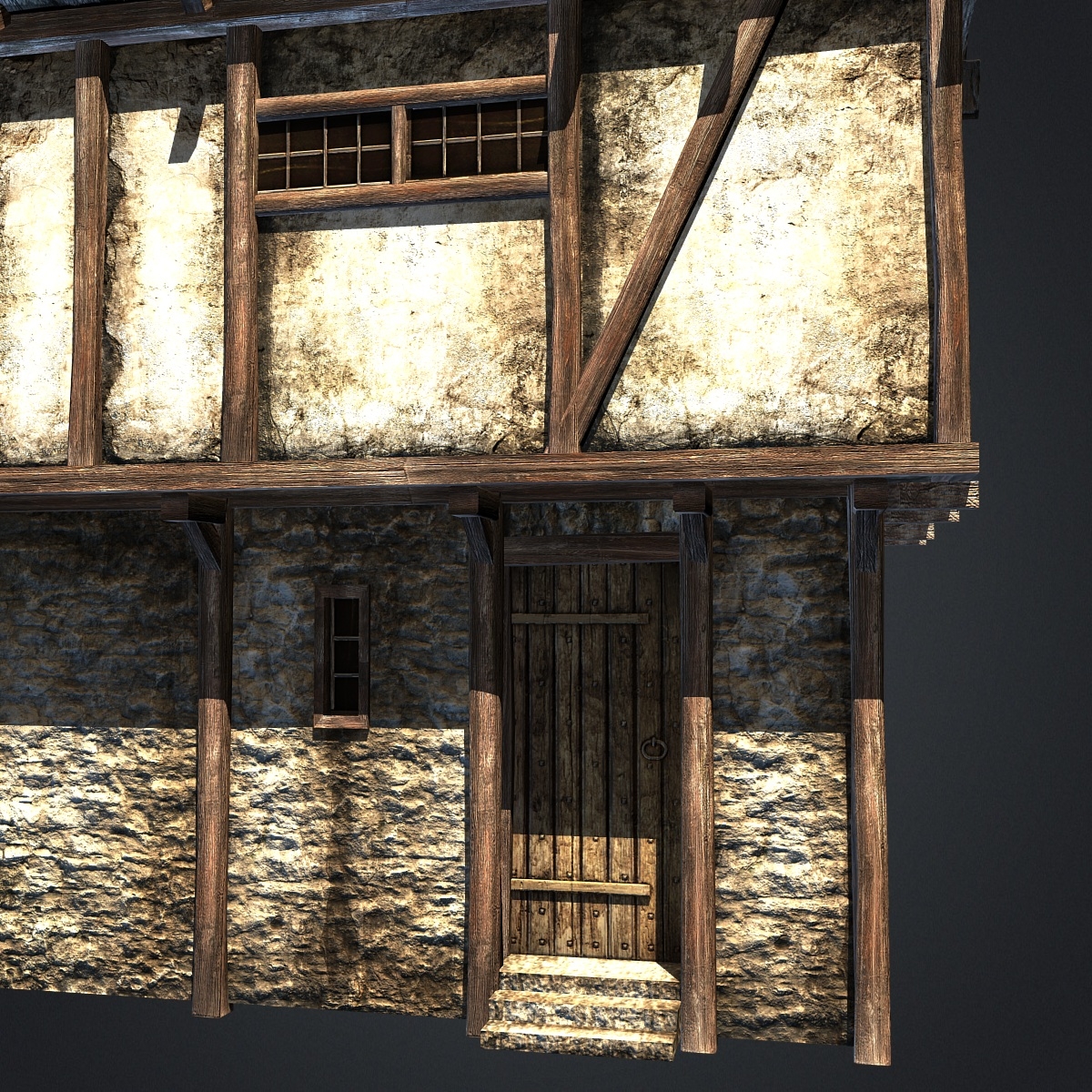 3d medieval house