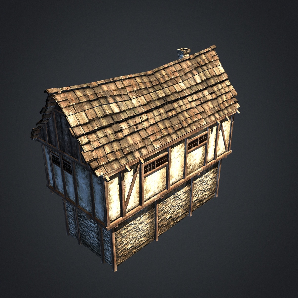 3d medieval house