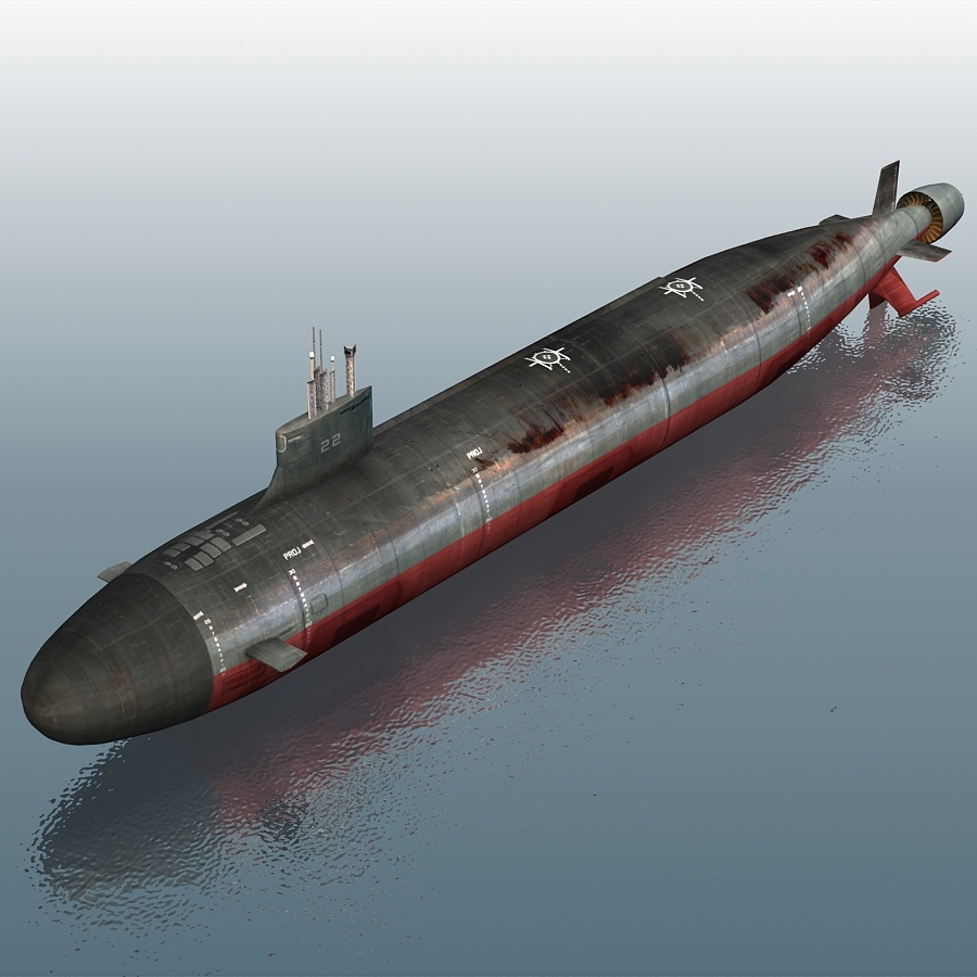 3d s connecticut ssn-22 submarine