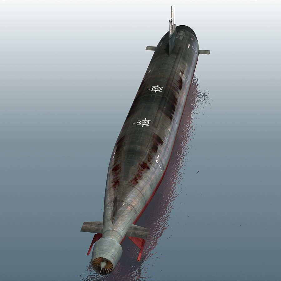 3d s connecticut ssn-22 submarine