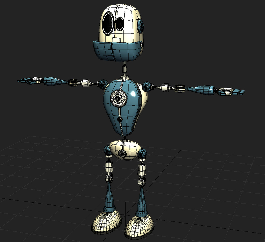 3d character rig model