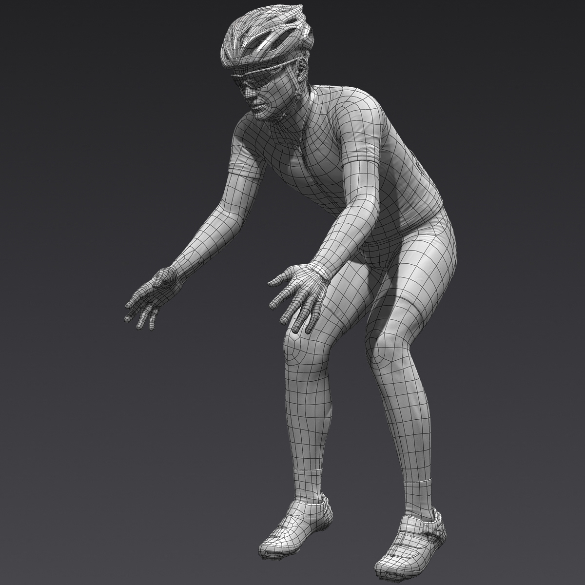 3d rider bike cycler model