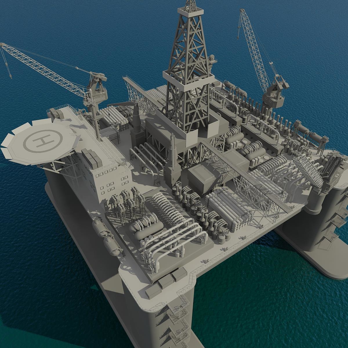 modelo 3d Plataforma petrolera - TurboSquid 719357